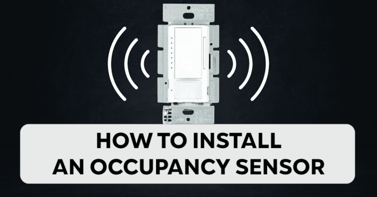 How to Install an Occupancy Sensor - Electrician U
