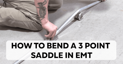 How to Bend a 3-Point Saddle in EMT - Electrician U